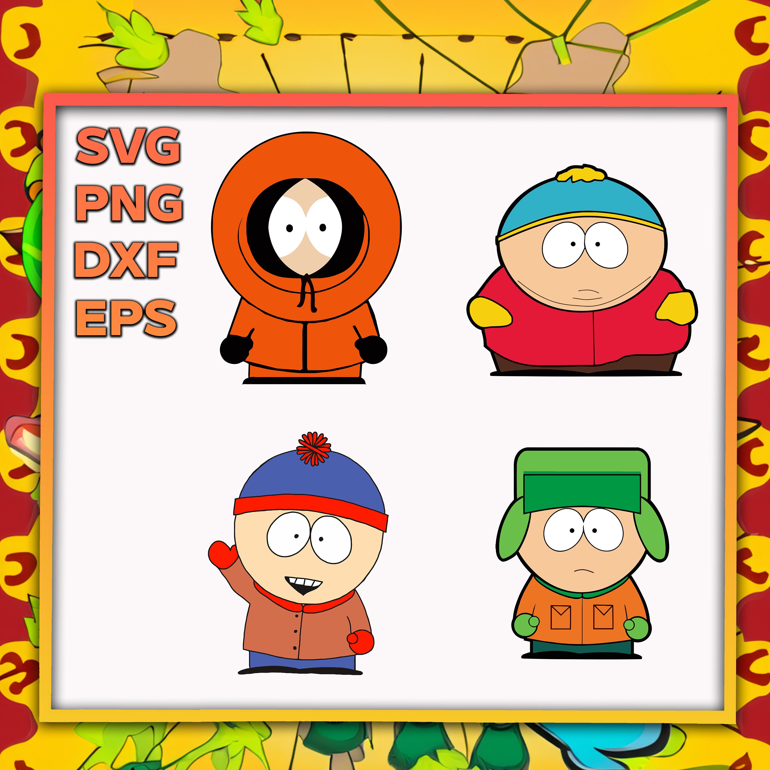 south-park-friends-font-90s-digital-art-png-file-etsy