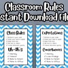 Class Rules Poster, Behavior Management for Kids, Teacher Hacks for ...