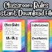 Class Rules Poster, Behavior Management for Kids, Teacher Hacks for ...