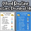 Kids ADHD Friendly Routine Checklists, 2 Page Printable Planner for ...