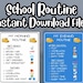 Kids ADHD Friendly Routine Checklists, 2 Page Printable Planner for ...