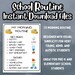 School Routine for Kids Daily School Checklist, Morning and Evening ...