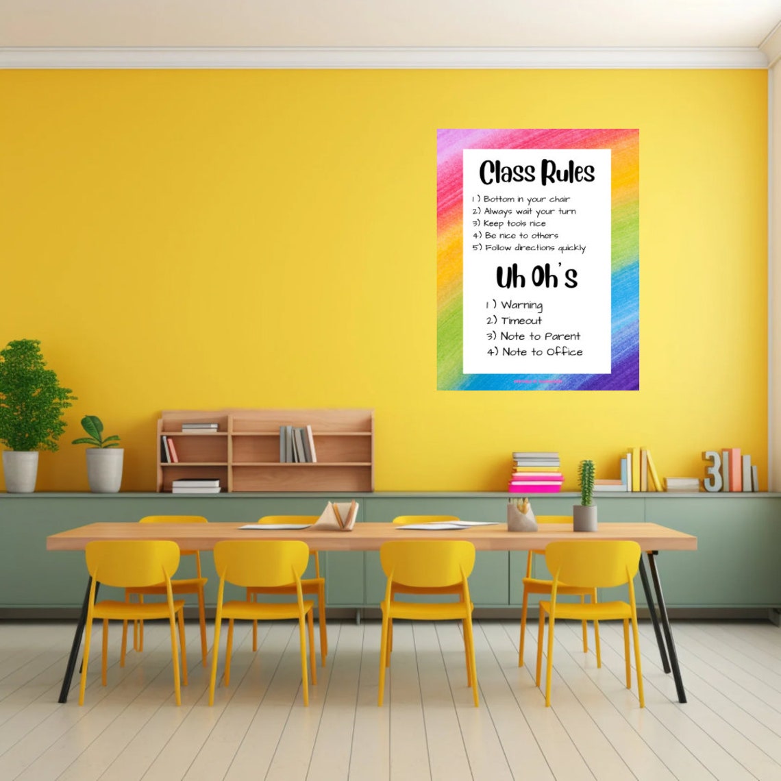 Class Rules Poster, Behavior Management for Kids, Teacher Hacks for ...