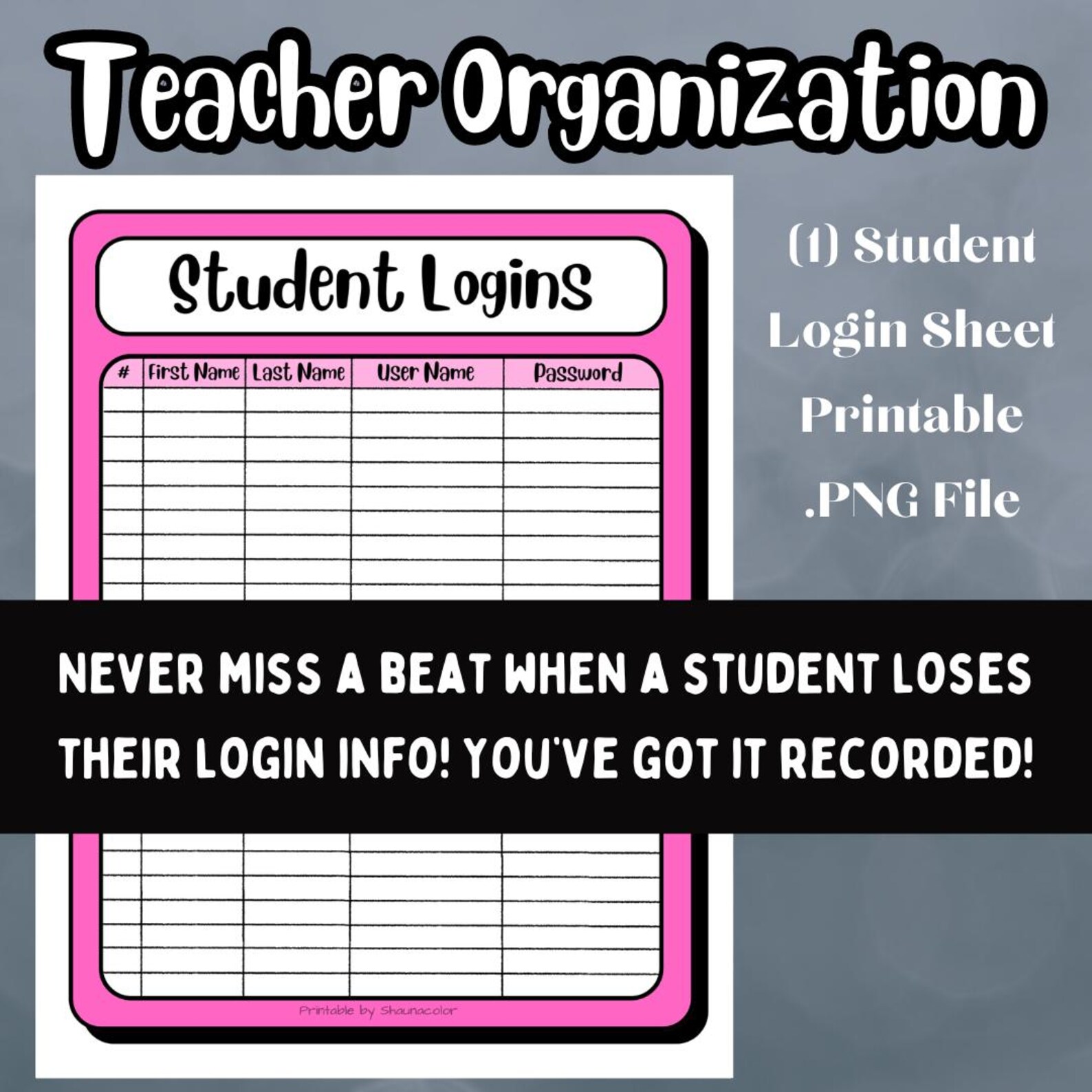 Teal Teaching Binder Essentials, 8 Documents for Easy Classroom ...
