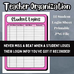 Teaching Binder Essentials, 8 Pink Documents for Easy Classroom ...