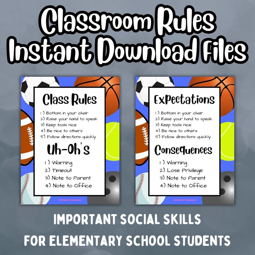 Classroom Expectations and Consequences for Elementary School Students ...