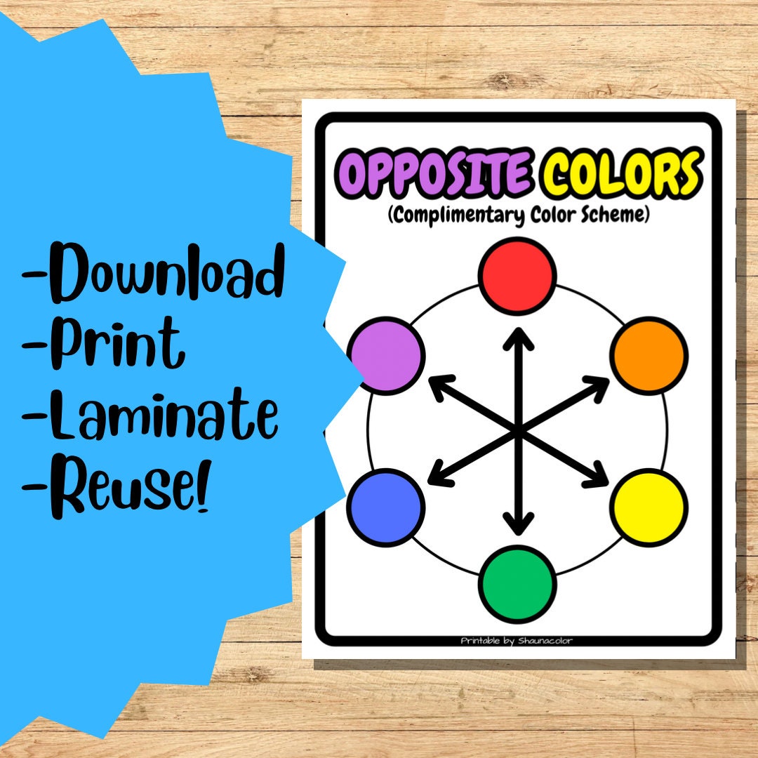 Color Theory Visual Aid Bundle for Classrooms, 9 Page Display Pack for ...