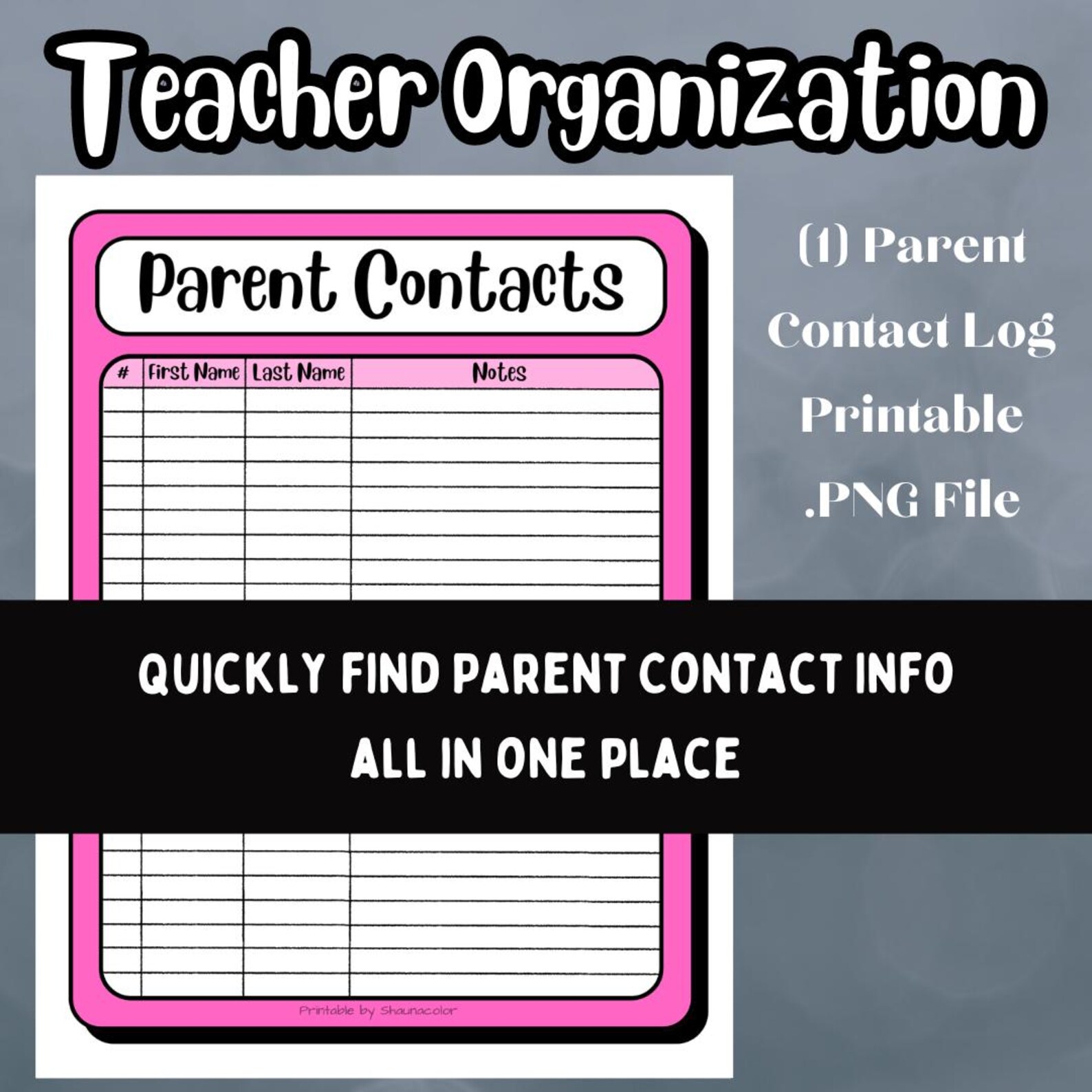 Teaching Binder Essentials, 8 Pink Documents for Easy Classroom ...