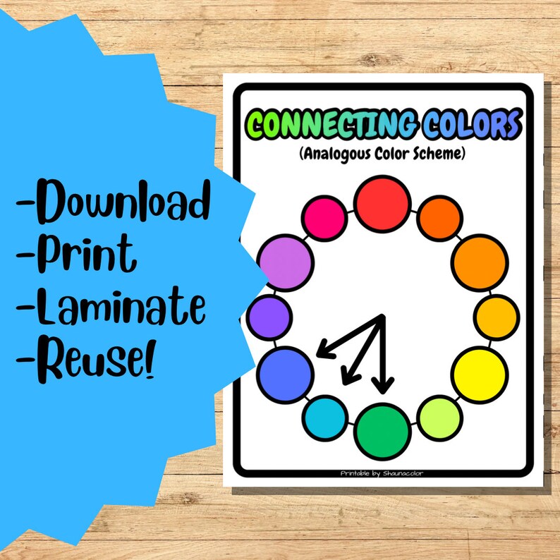 Color Theory Visual Aid Bundle for Classrooms, 9 Page Display Pack for ...