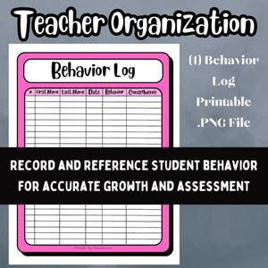 Teaching Binder Essentials, 8 Pink Documents for Easy Classroom ...