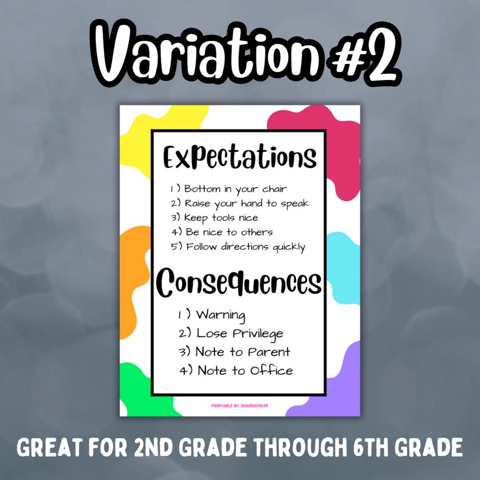 Classroom Expectations and Consequences for Elementary School Students ...