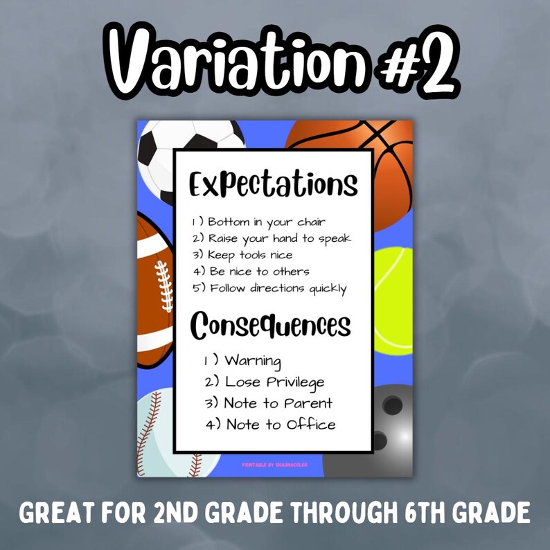 Classroom Expectations and Consequences for Elementary School Students ...