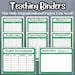 Teaching Binder Essentials, 8 Documents in Multiple Colors for Easy ...