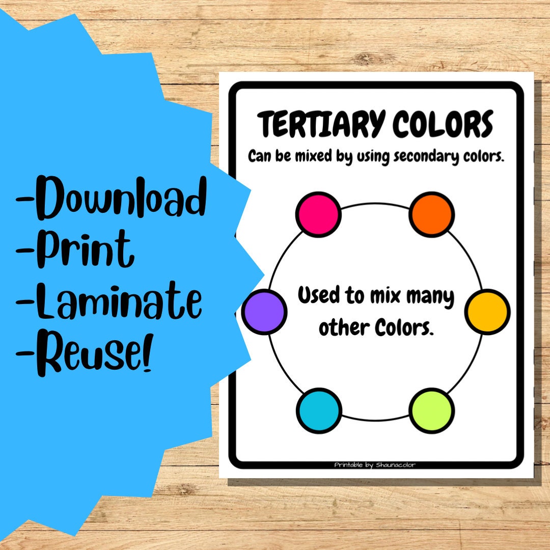 Color Theory Visual Aid Bundle for Classrooms, 9 Page Display Pack for ...