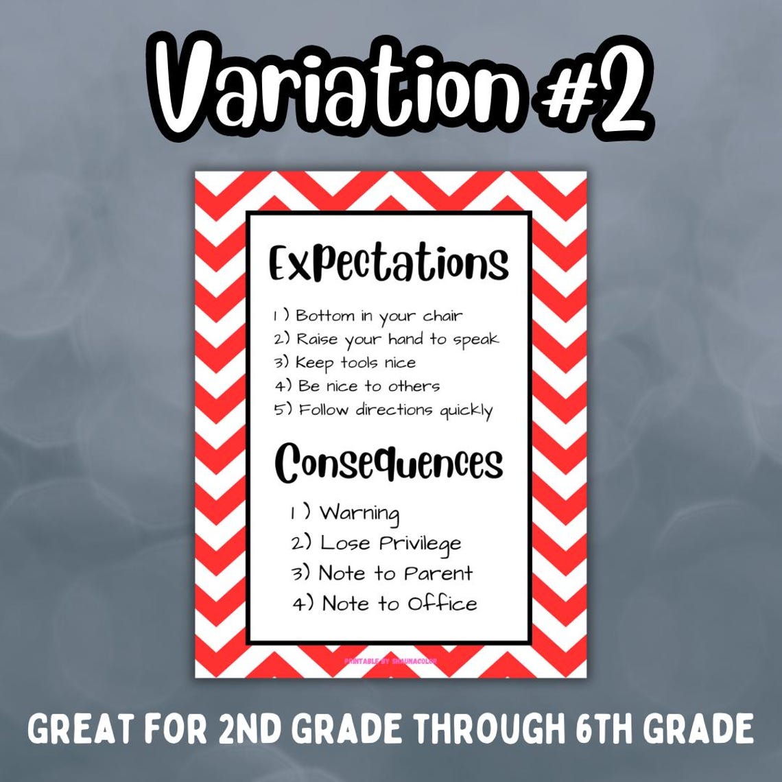 Classroom Expectations and Consequences for Elementary School Students ...