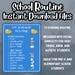 School Routine for Kids Daily School Checklist, Morning and Evening ...