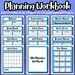 Blue Planning Bundle for Productivity, 4 Pack Printable Files for Time ...