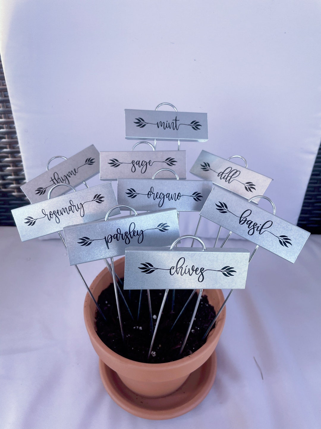 Plant Labels, Herb Labels, Garden Plant Labels, Metal Plant Labels ...
