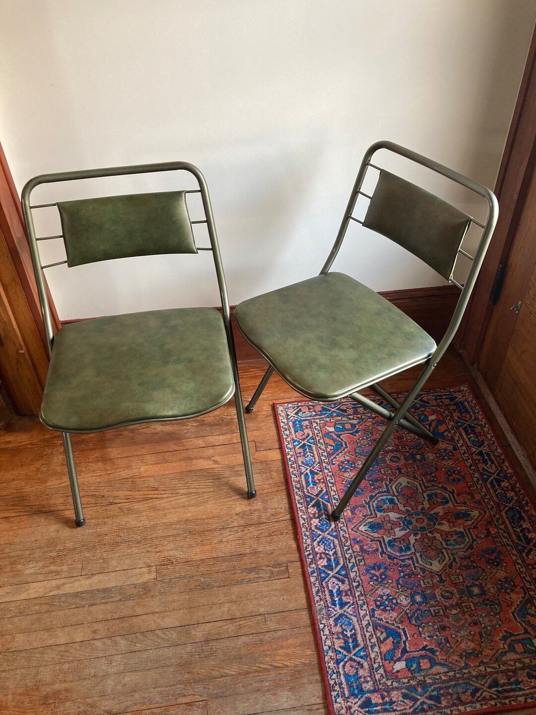 MCM Hamilton Cosco Folding Chairs in Retro Green - Etsy