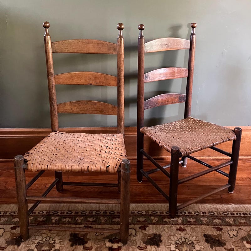 Antique Wood Chair - Etsy
