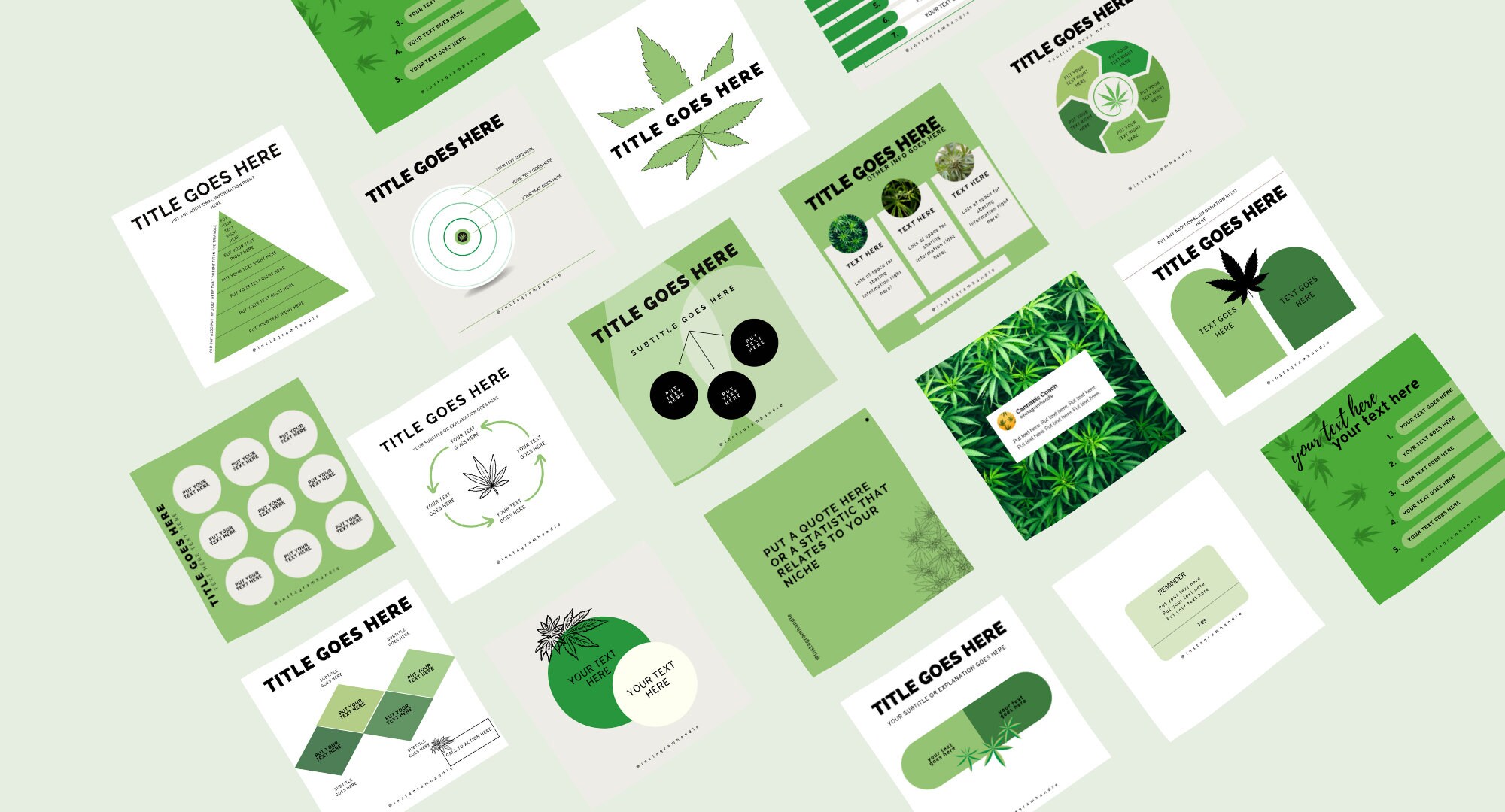 25 Social Media Cannabis Templates, Customizable Canva Template - CBD ...