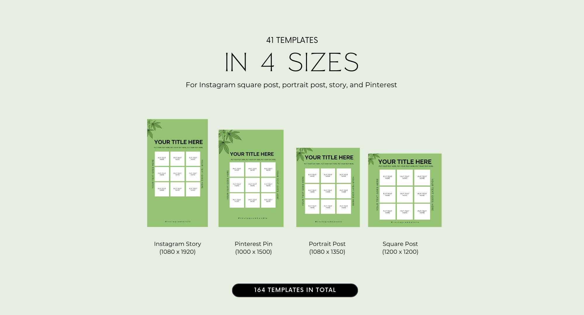 25 Social Media Cannabis Templates, Customizable Canva Template - CBD ...