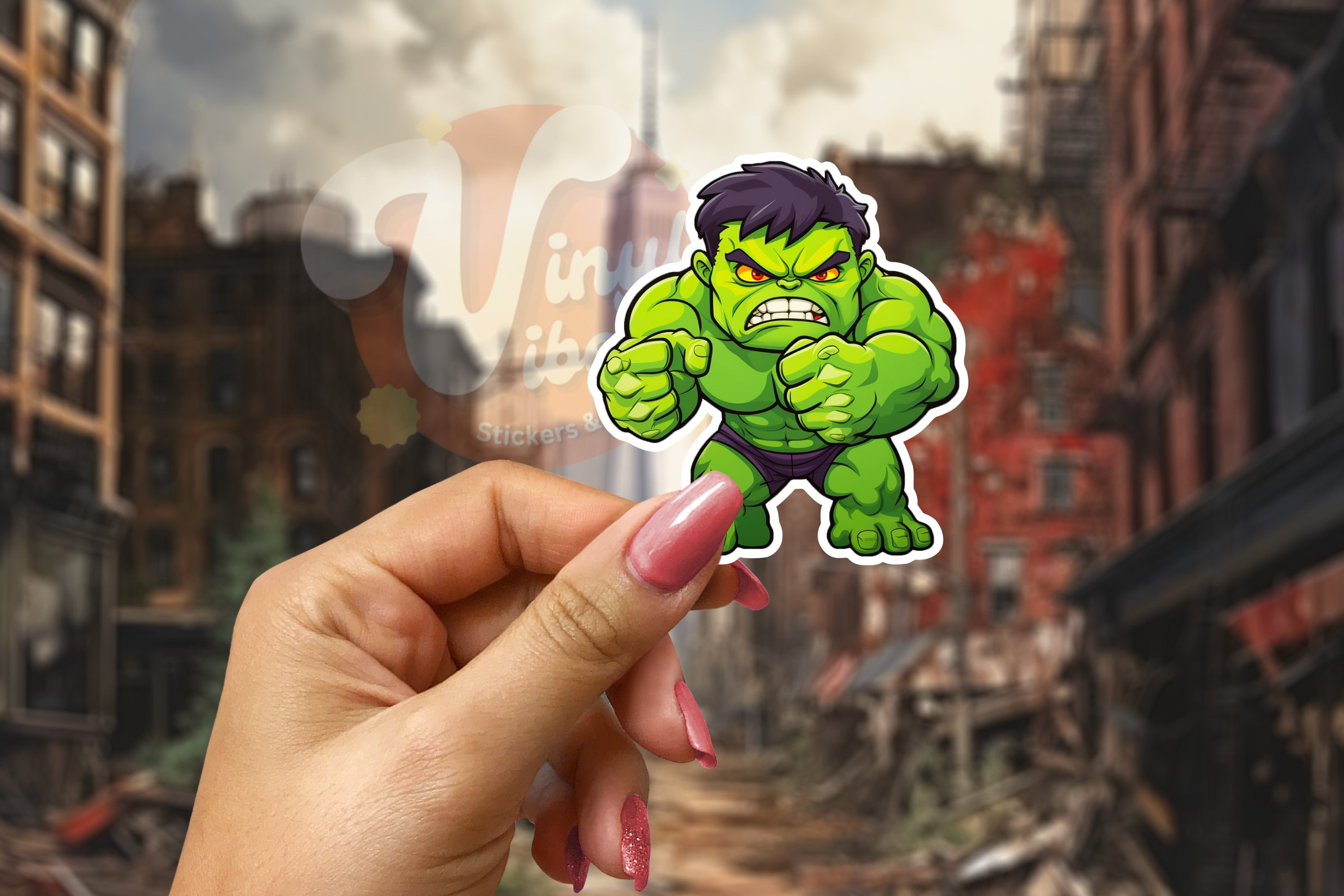 Hulk Vinyl Sticker - Etsy