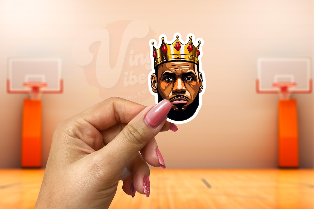 Lebron James, King Lebron Vinyl Sticker - Etsy