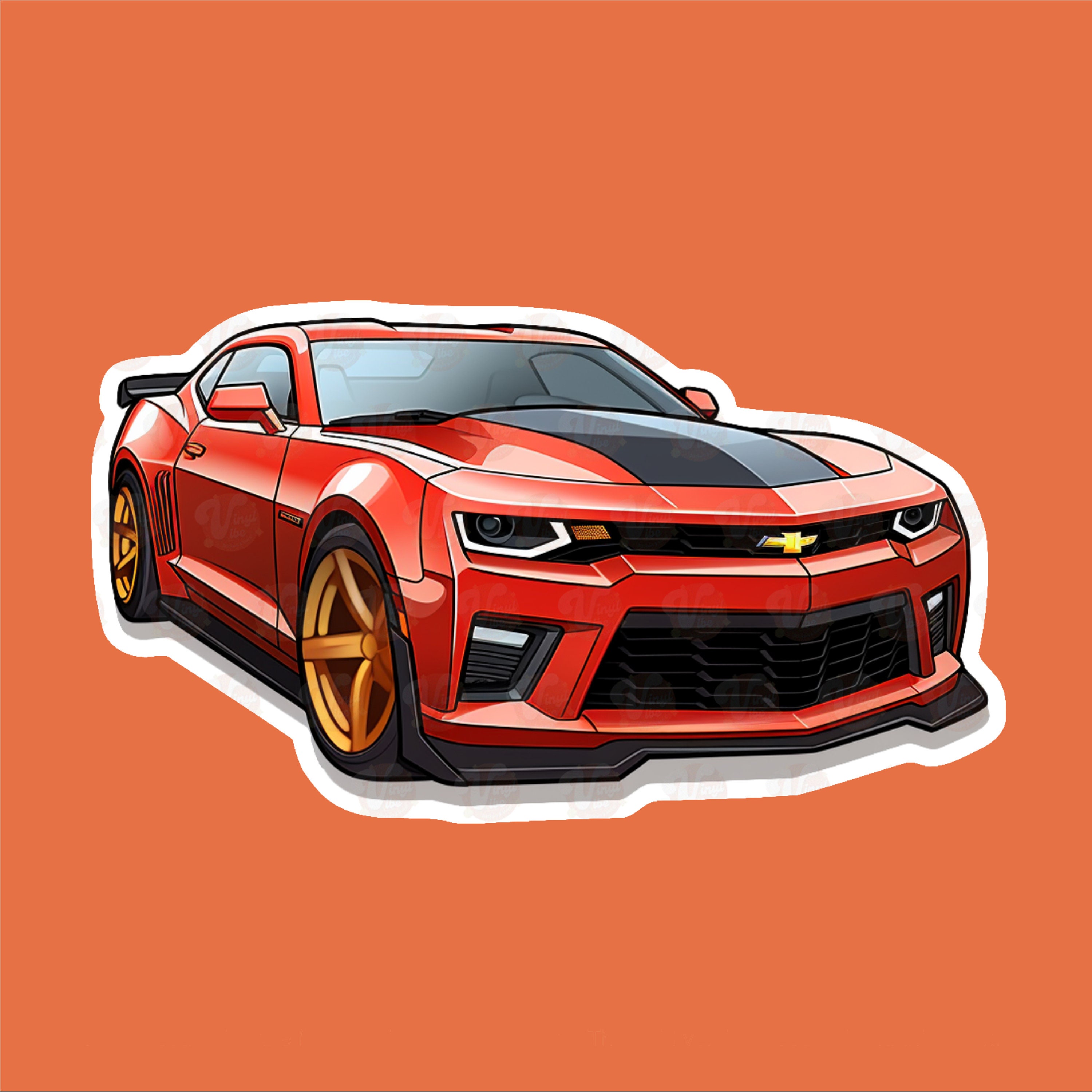 Chevrolet Camaro Vinyl Sticker - Etsy