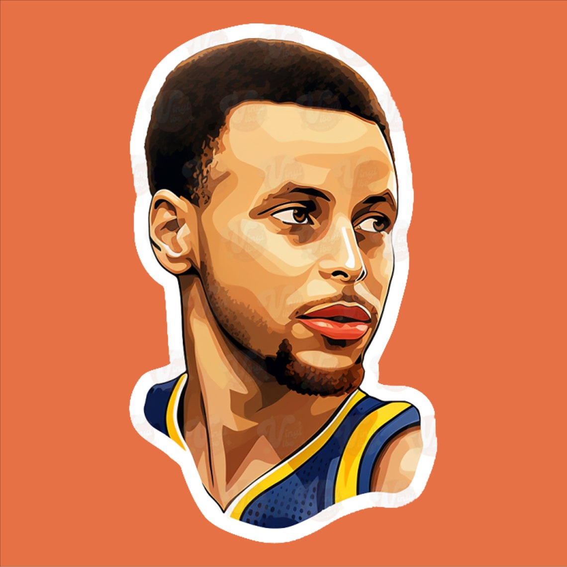 Stephen Curry, Steph Curry Vinyl Sticker - Etsy
