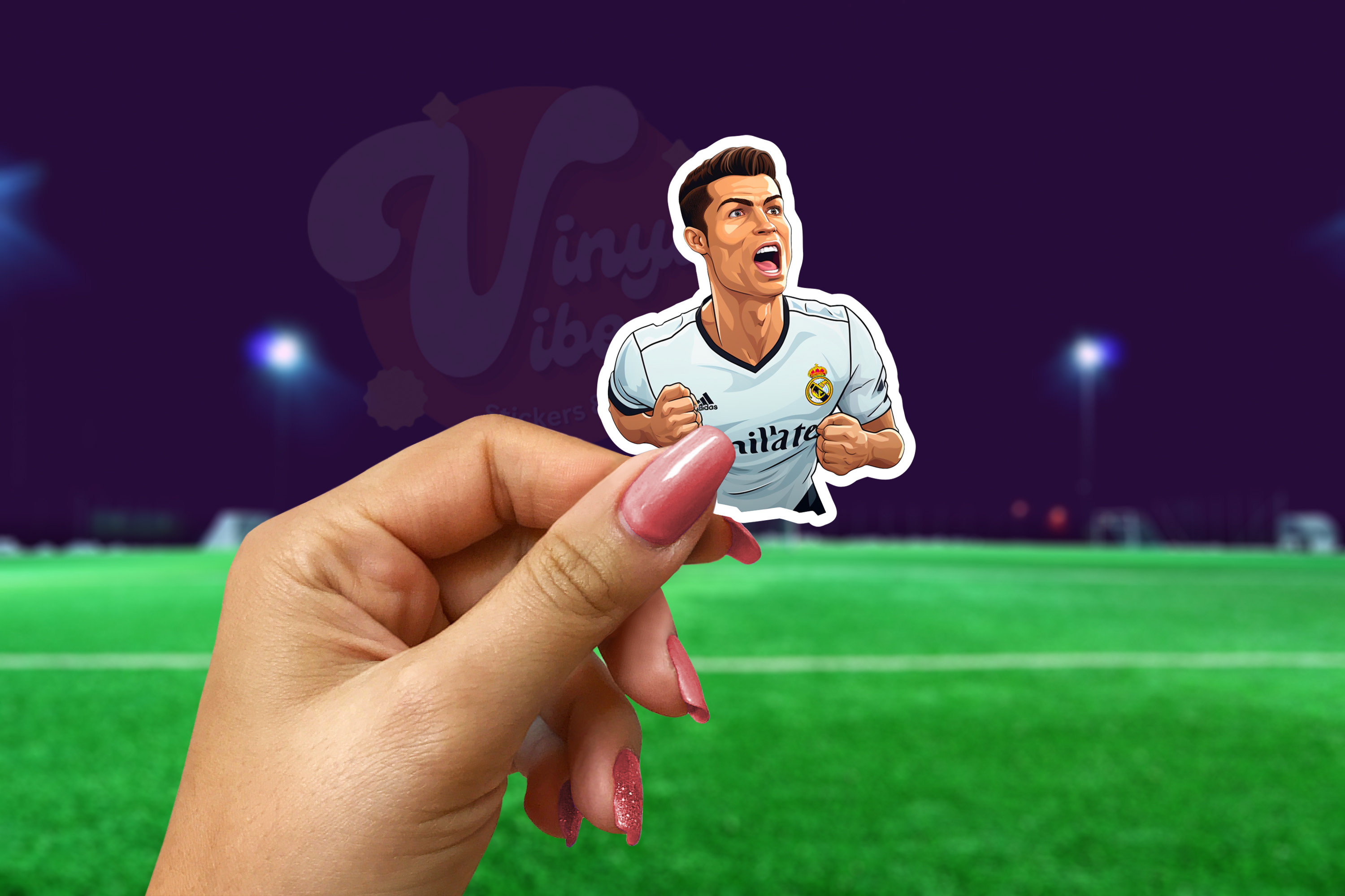 CR7, Cristiano Ronaldo, Vinyl Sticker - Etsy