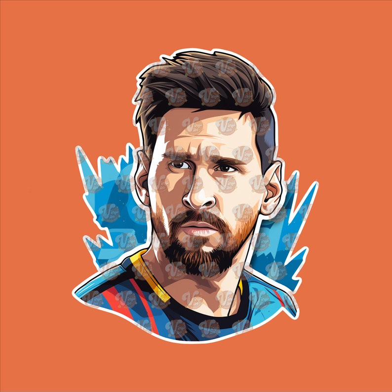 Messi Lionel Messi Vinyl Sticker - Etsy