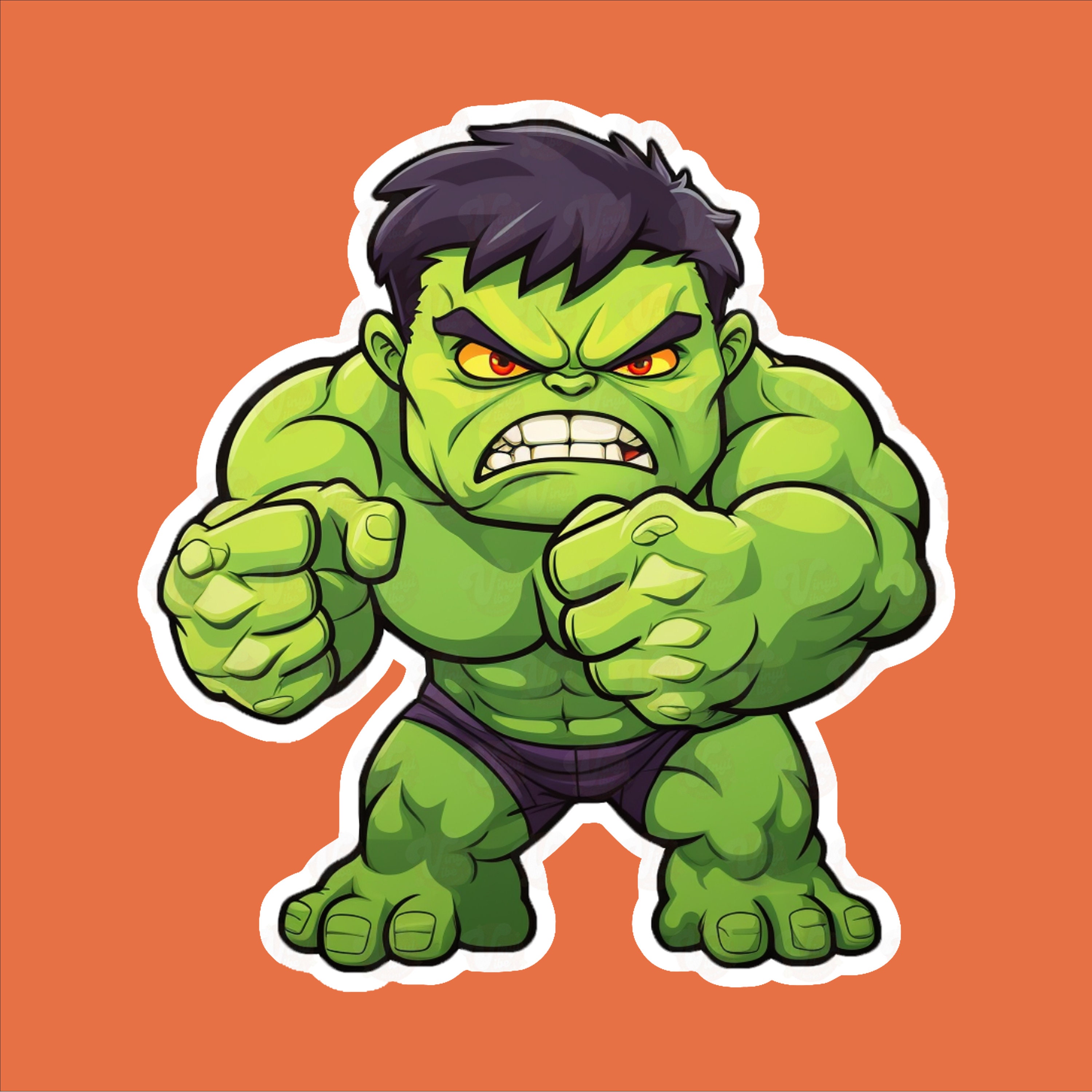 Hulk Vinyl Sticker - Etsy