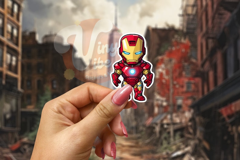 Iron Man Vinyl Sticker - Etsy