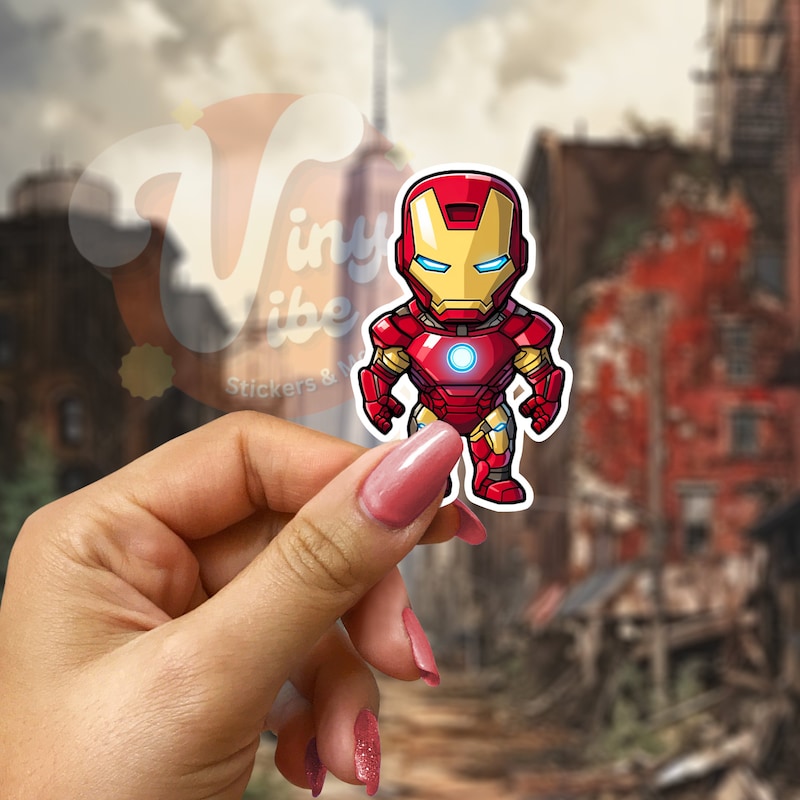 Vinyl Sticker Iron Man - Etsy