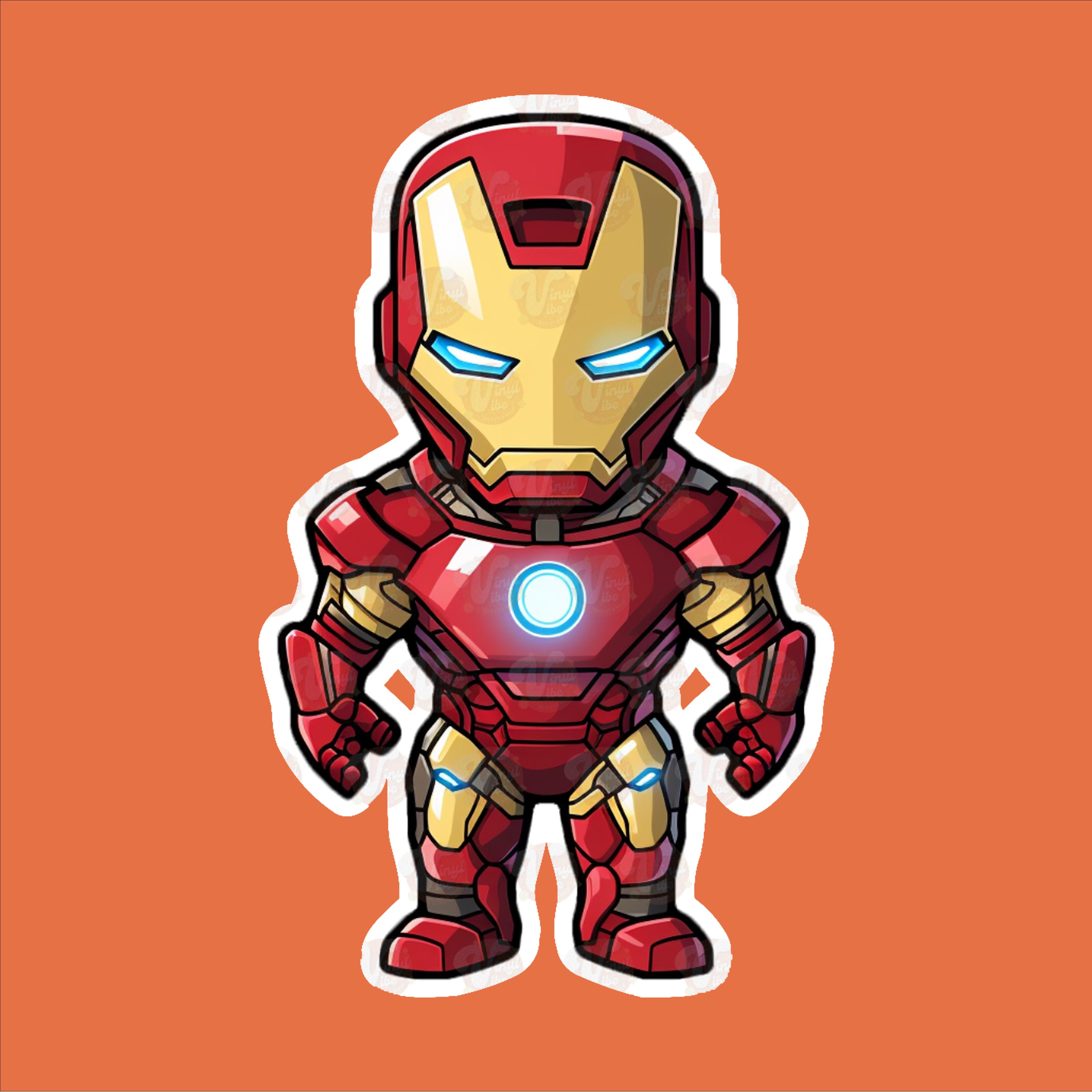 Iron Man Vinyl Sticker - Etsy