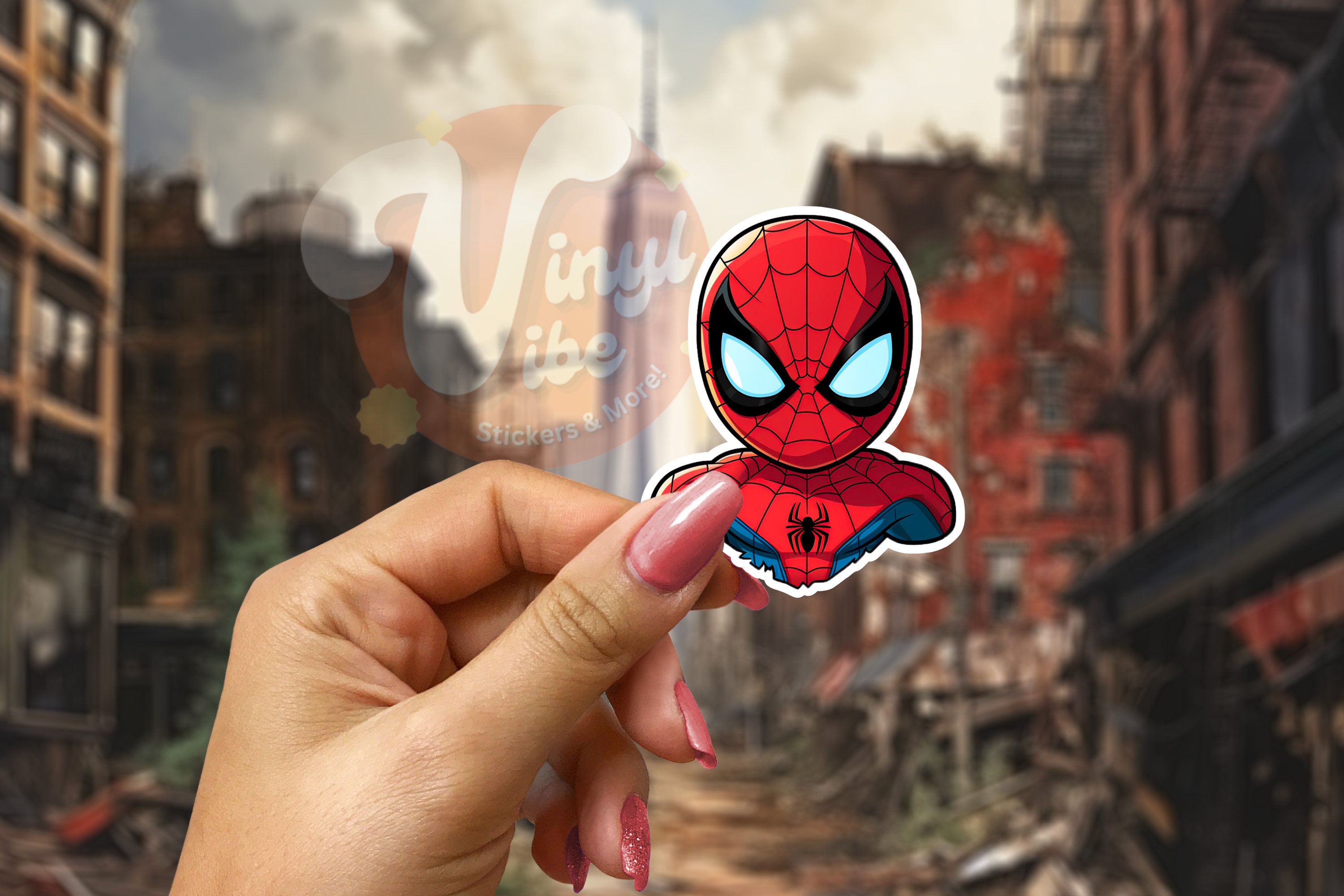 Spiderman Vinyl Sticker - Etsy