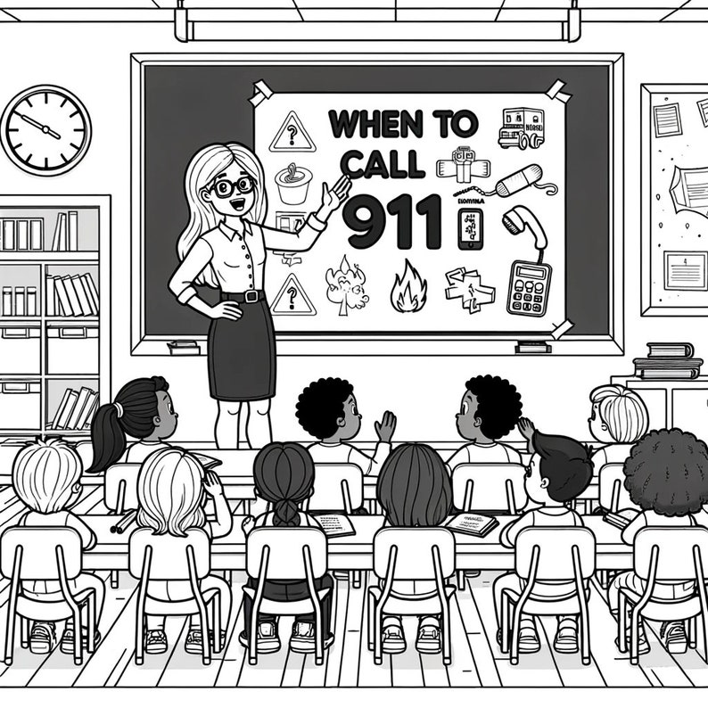 911 ADVENTURE - Coloring & Activity Book - Etsy