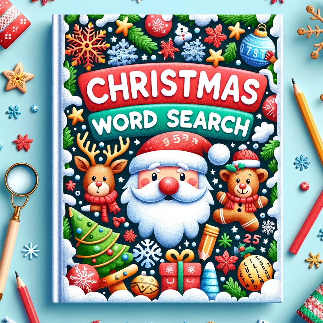 Instant Download Christmas Wordsearch for Kids: 25 Festive - Etsy