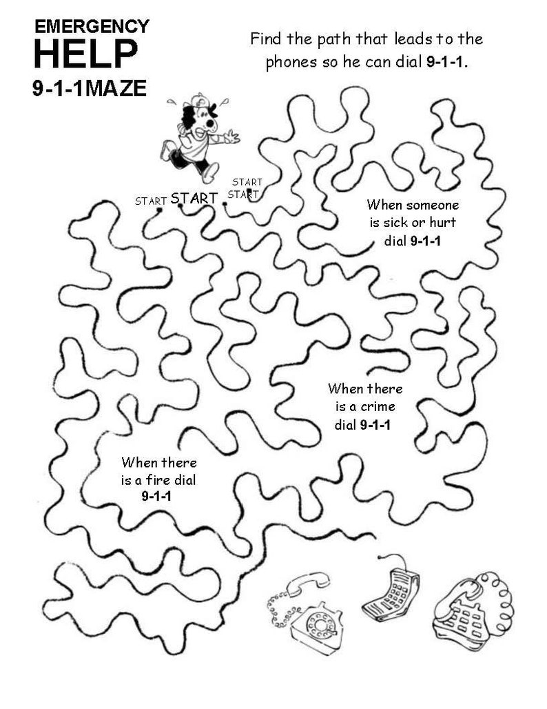 911 ADVENTURE - Coloring & Activity Book - Etsy