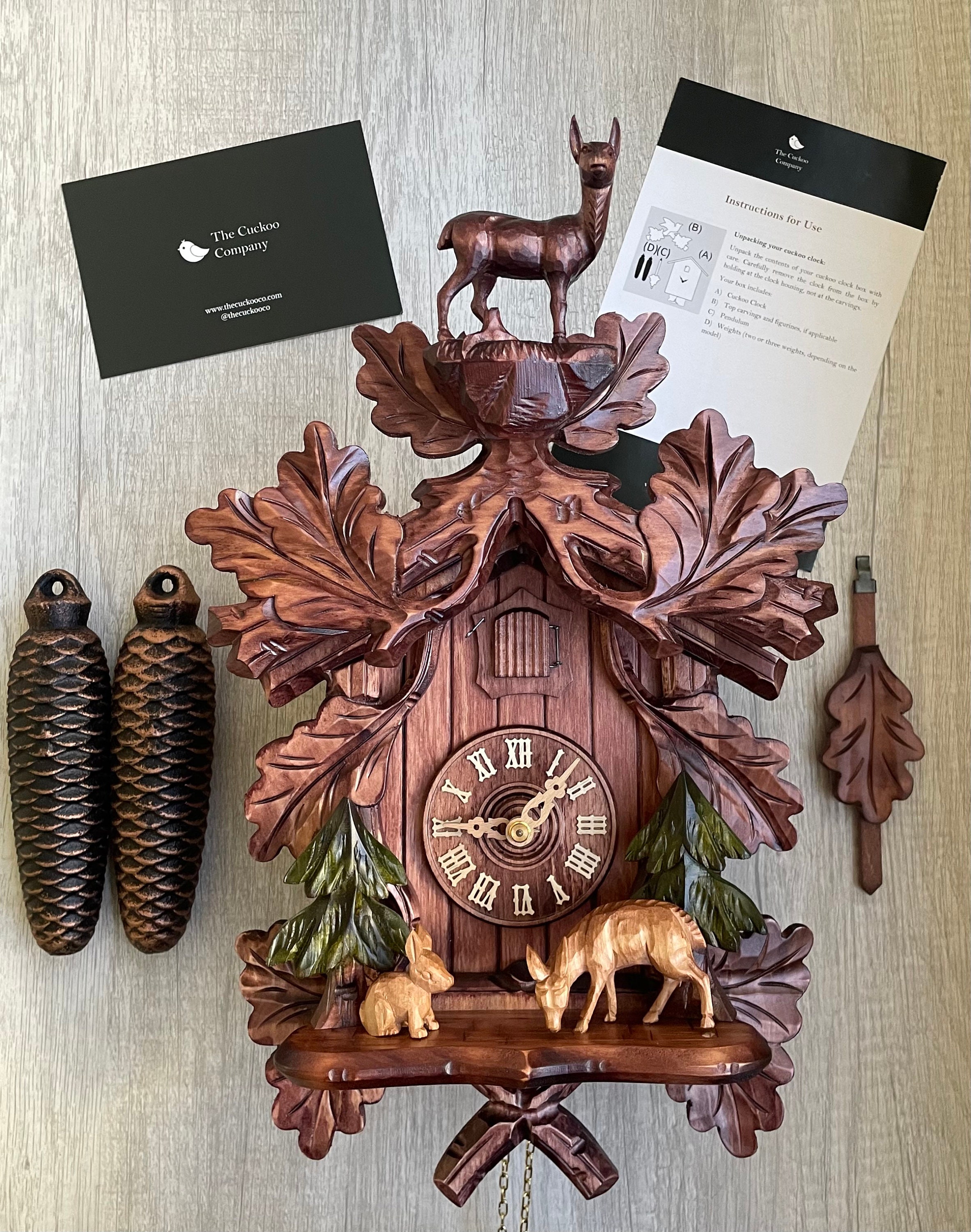 Cuckoo Clock - Natural World - Handmade in Germany - Traditional Design ...