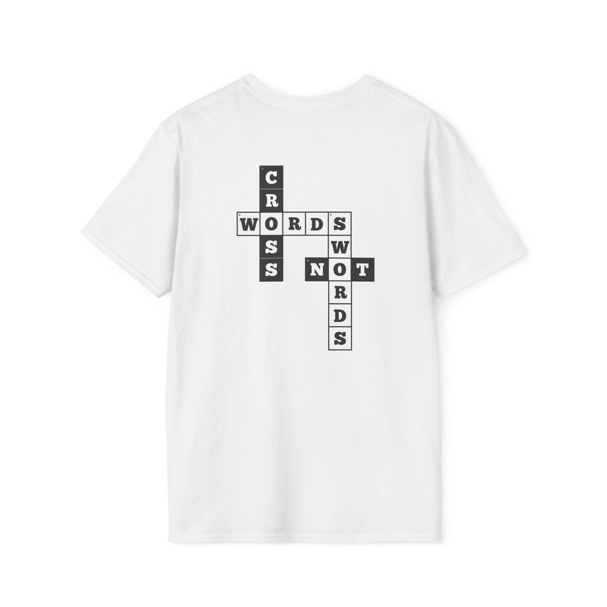 Puzzlevision / Cross Words Not Swords - Unisex Softstyle Tee - Etsy