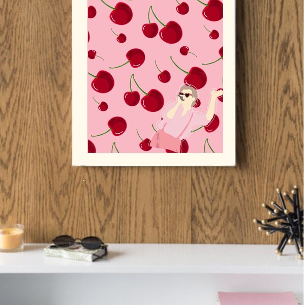 Harry Styles Cherry Poster - Etsy
