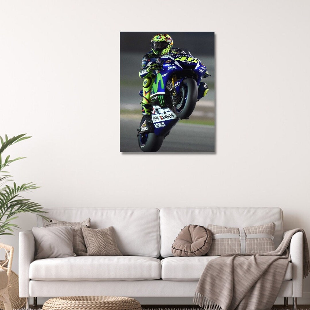 Valentino Rossi 2021 Moto GP Canvas Panel Print Poster Wall Art ...