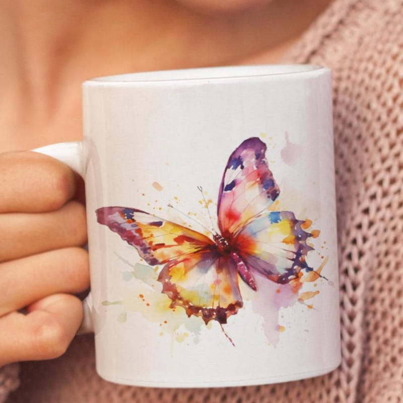 Butterfly Coffee Mug - Etsy