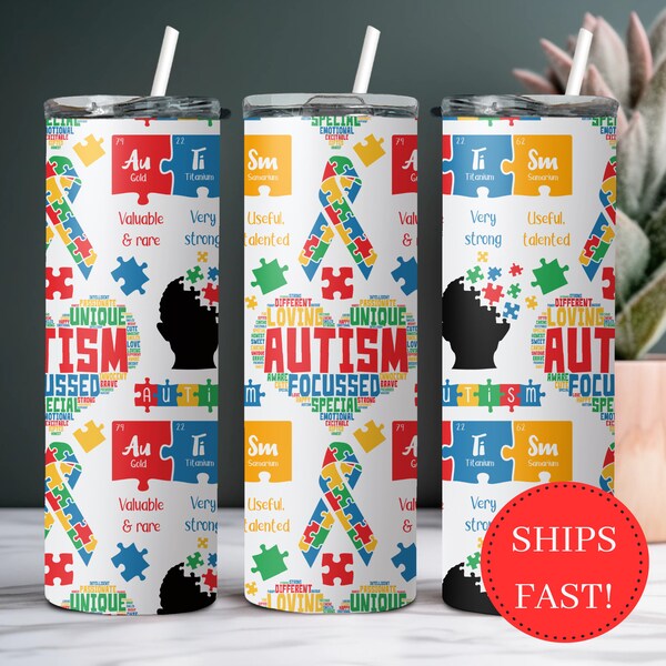 Autism Awareness Travel Mug - Etsy