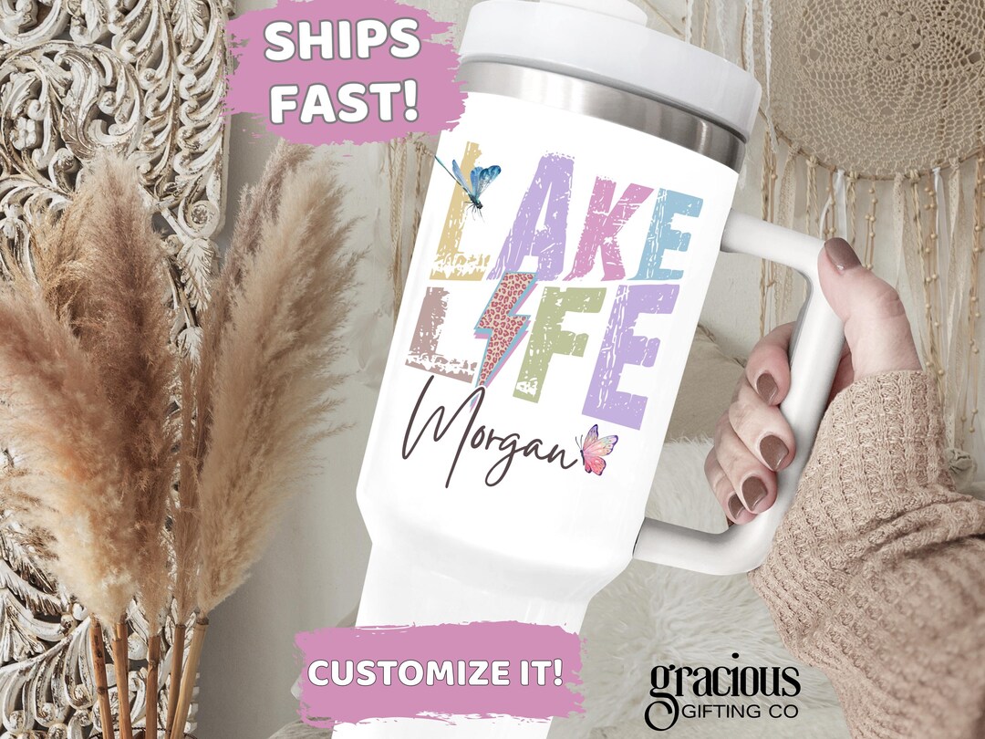 Lake Life Lake Bachelorette 40 Oz Tumbler Lake Cup Personalized ...