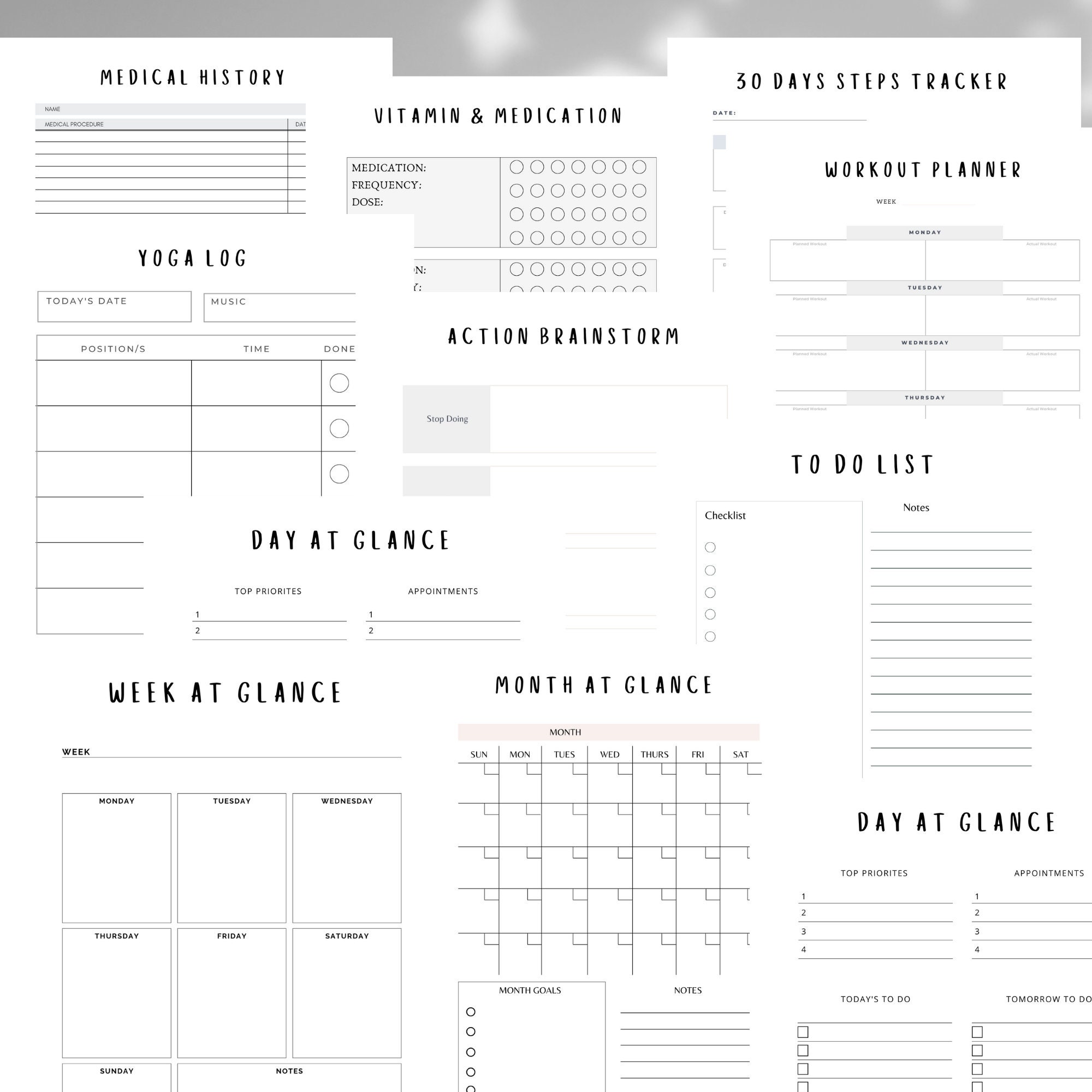 Printable Household Management Journal, Instant Download, PDF, A5, A4 ...