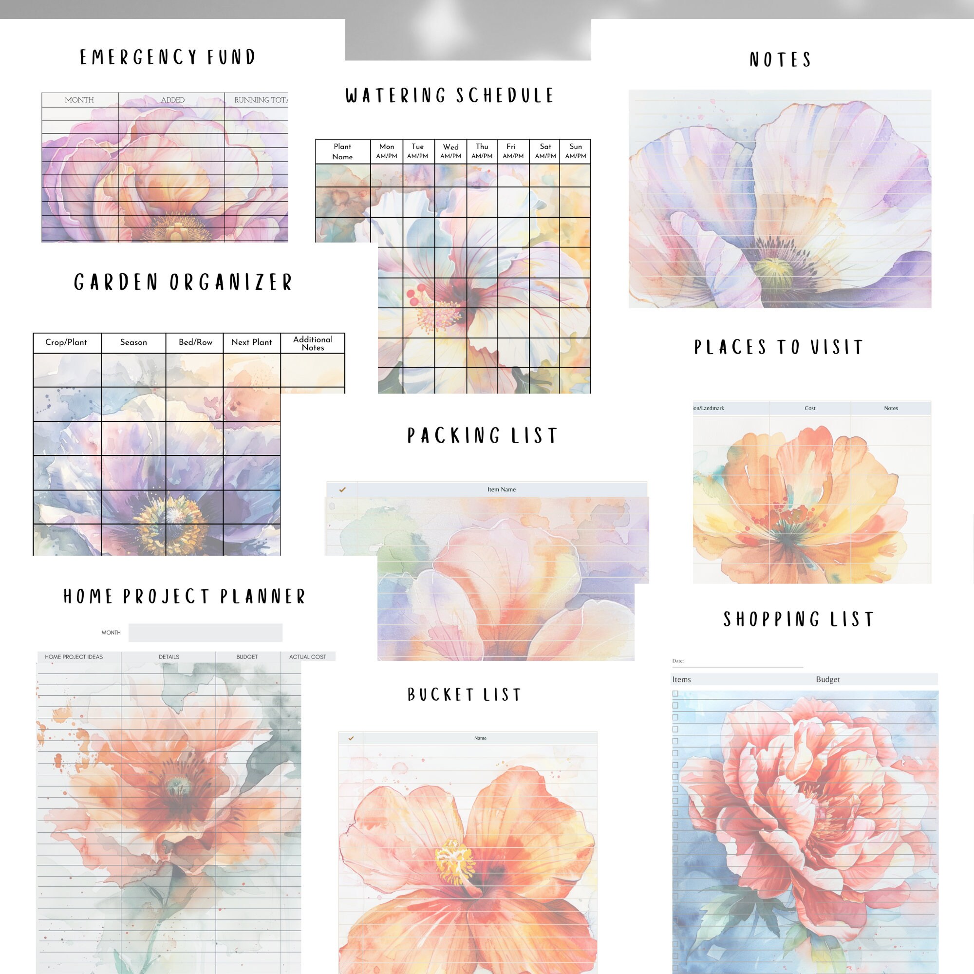 Printable Household Management Journal, Instant Download, PDF, A5, A4 ...