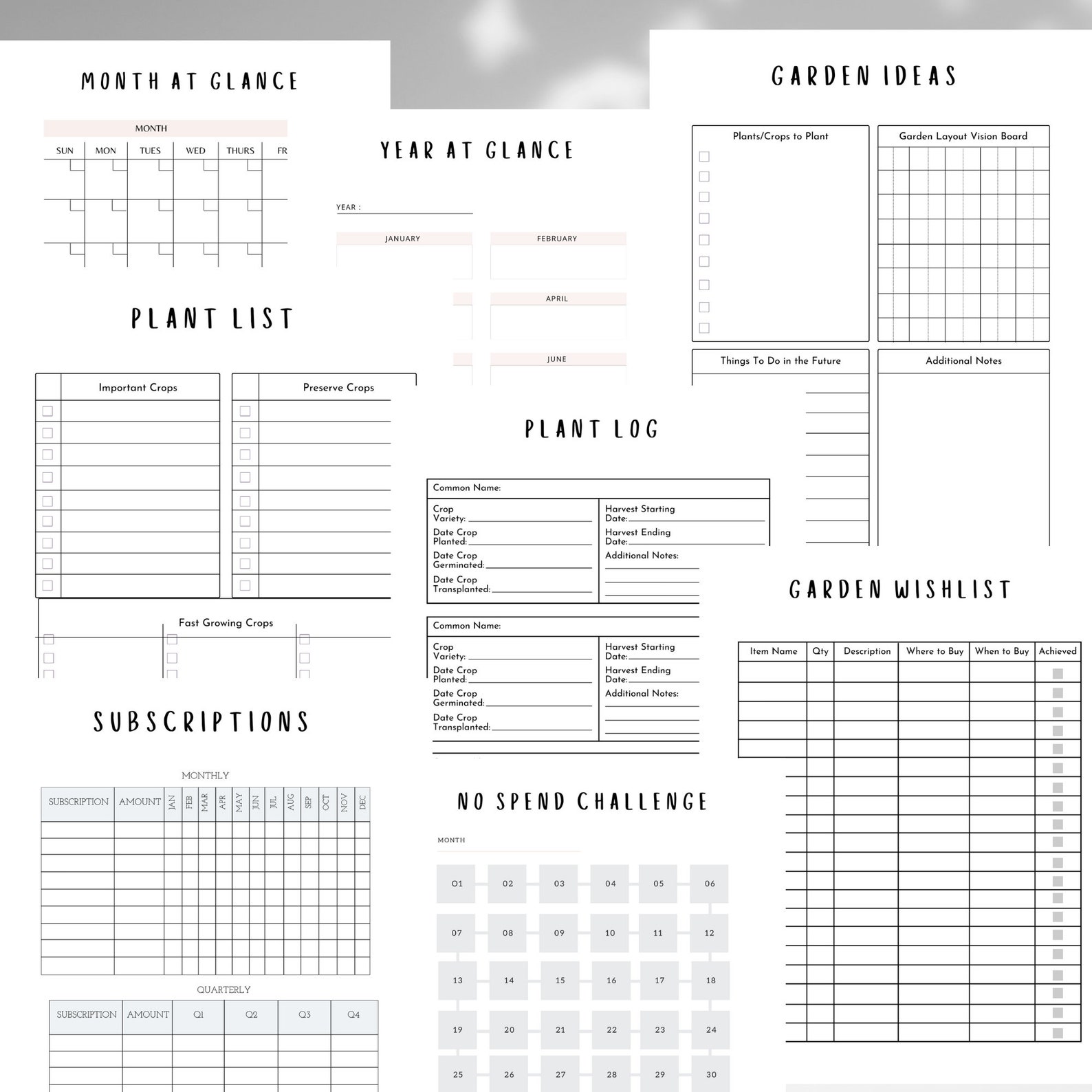 Printable Household Management Journal, Instant Download, PDF, A5, A4 ...